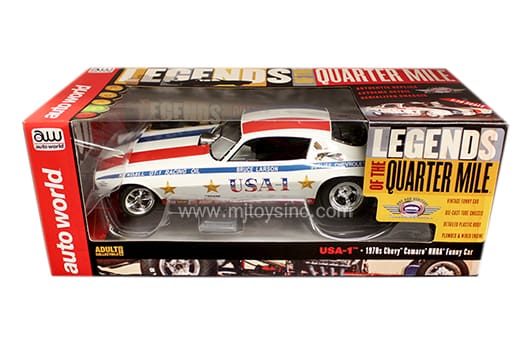 AUTO WORLD 1:18 LEGENDS OF THE QUARTER MILE - BRUCE LARSON USA-1 - 1970 ...
