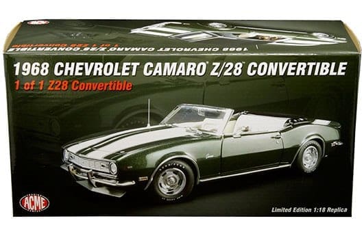ACME 1:18 1968 Chevrolet Camaro Z/28 Convertible (1 of 1 Z28 ...