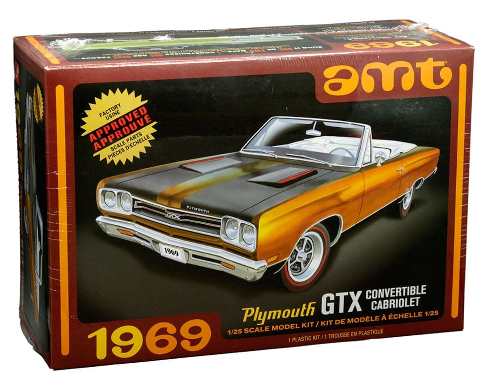 AMT Model Kit 1:25 1969 Plymouth GTX Convertible Cabriolet - M & J Toys ...