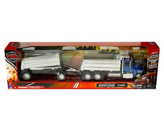 New Ray 1:32 Freightliner 114SD Twin Dump Truck - Blue and Chrome ... New Ray 1:32 Freightliner 114SD Twin Dump Truck - Blue and Chrome ...