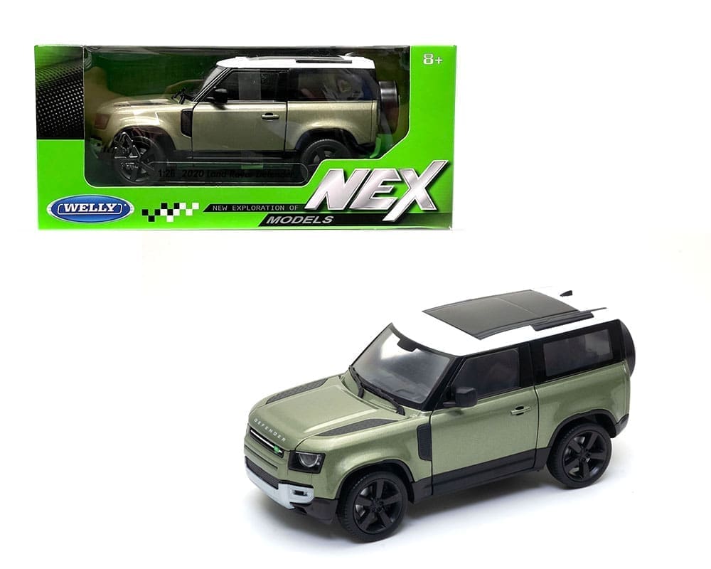 Welly 1:24 2020 Land Rover Defender Metallic Green - M & J Toys Inc ...