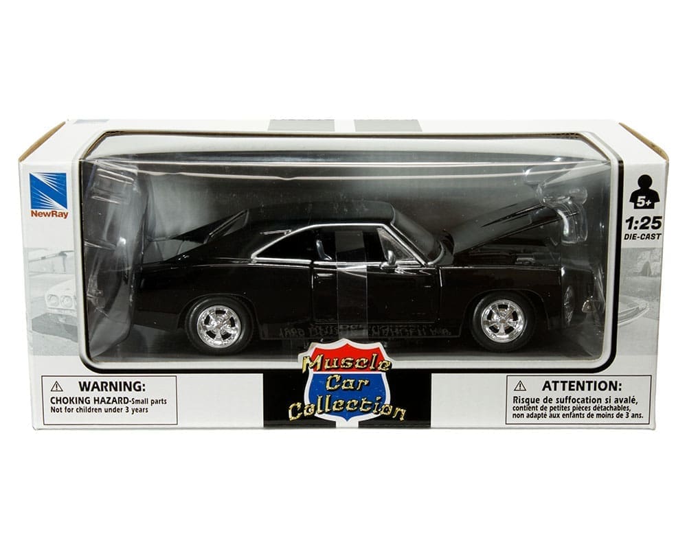 New Ray 1:24 1969 Dodge Charger R/T (Black) - Muscle Car Collection - M ...