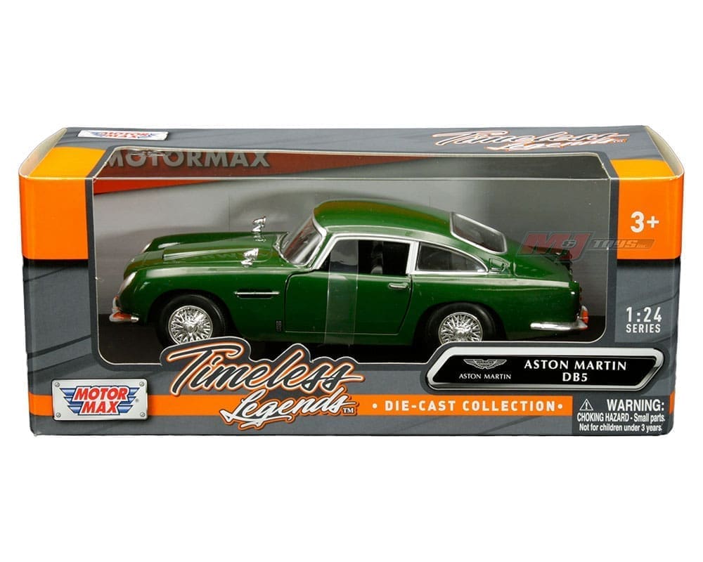 Motormax 1:24 Aston Martin DB5 (Green) - Timeless Legends - M & J Toys ...