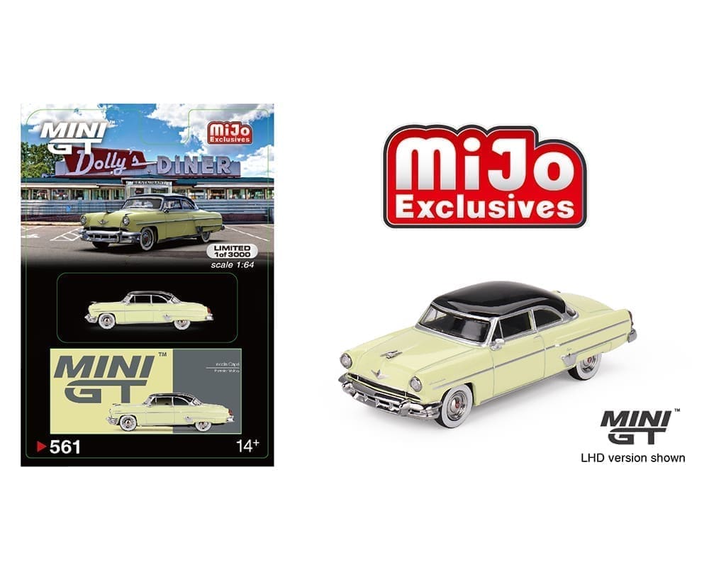 Mini GT 1:64 Lincoln Capri 1954 - Premier Yellow - Mijo Exclusives - M ...