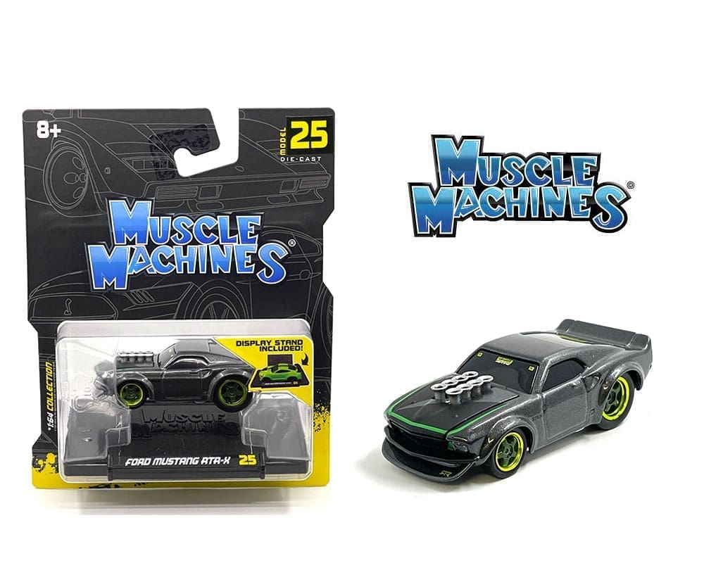 Muscle Machines 1:64 Ford Mustang RTR-X - Grey - M & J Toys Inc. Die ...