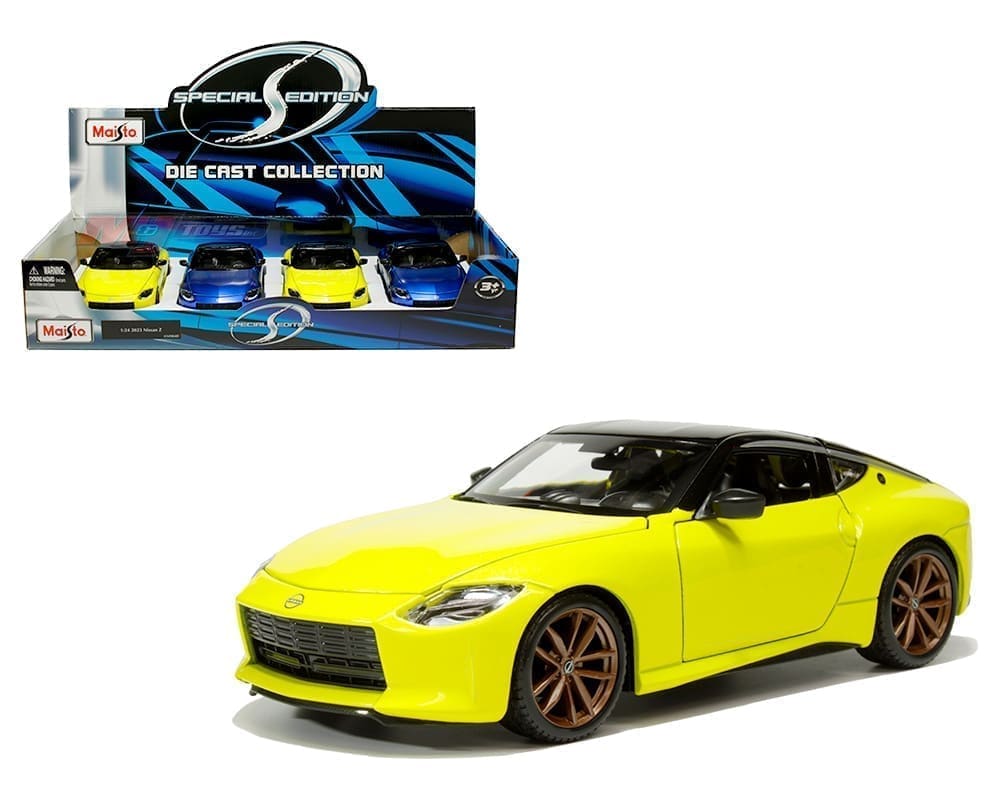 Maisto 1:24 2023 Nissan Z - Blue, Yellow - Special Edition - Display ... Maisto 1:24 2023 Nissan Z - Blue, Yellow - Special Edition - Display ...
