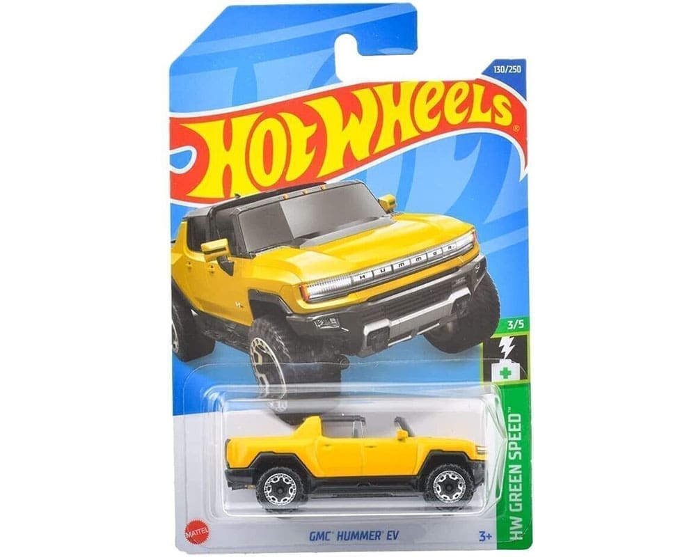 Hot Wheels 1:64 Basic GMC Hummer EV - Yellow - Solid Case Pack - M & J ...