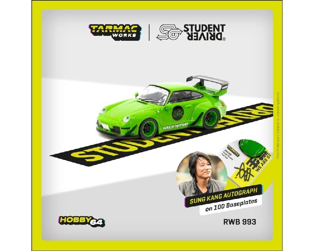 Tarmac Works 1:64 RWB 993 Rough Rhythm Fuel Fest Student Driver - Green ...