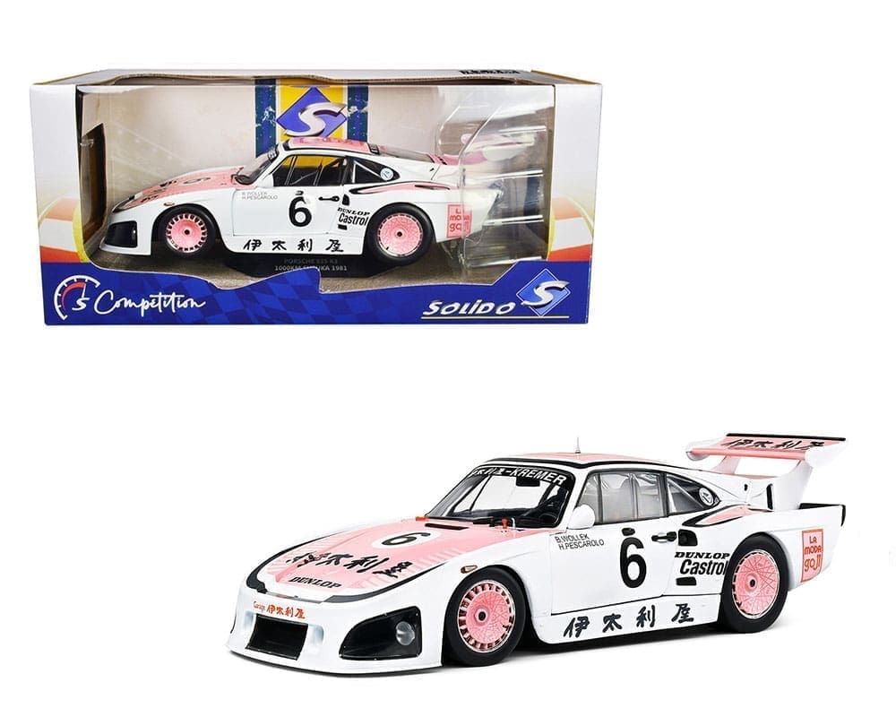 Solido 1:18 Porsche 1981 935 K3 - White/Pink - Competition - M & J Toys ...