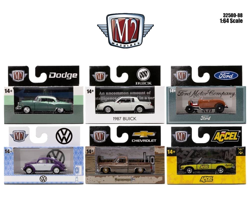 M2 Machines 1:64 Auto-Thentics Release 88 Assortment - M & J Toys Inc. Die-Cast Distribution ...