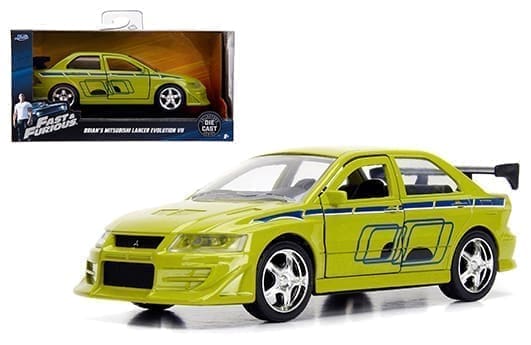 Jada 1:32 Mitsubishi Lancer Evolution VII - Green – Fast & Furious - M ...