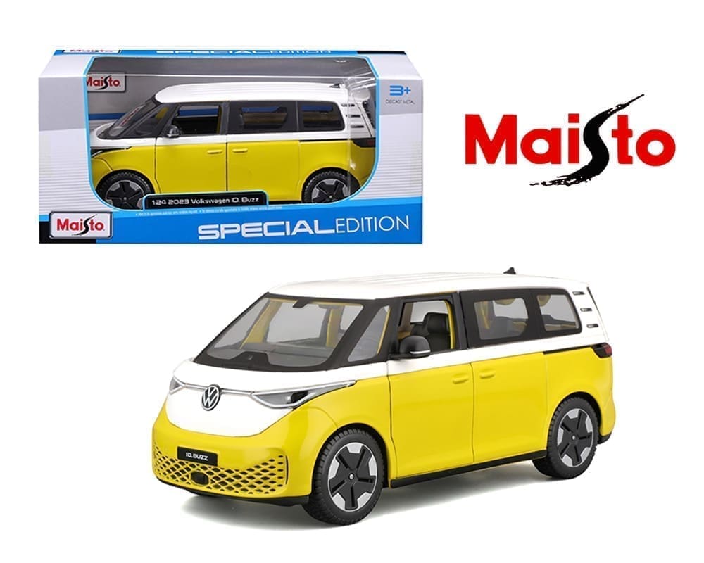 Maisto 1:24 2023 Volkswagen ID Buzz - Yellow/White - Special Edition ...