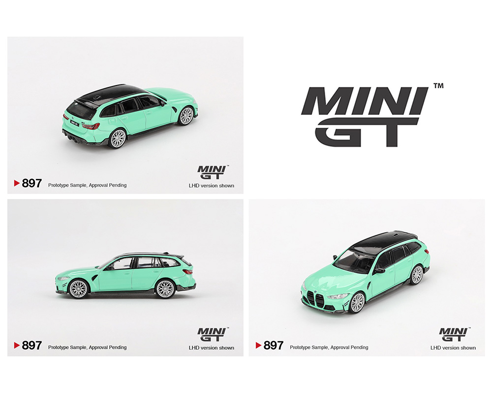 Mini GT 1:64 BMW M3 M Performance Touring - Mint Green - M & J Toys Inc. Die-Cast Distribution ...