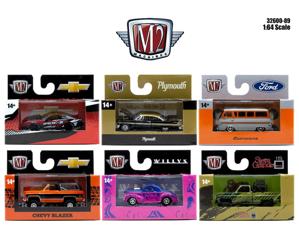 M2 Machines 1:64 Detroit-Muscle Release 89 Assortment - M & J Toys Inc ...