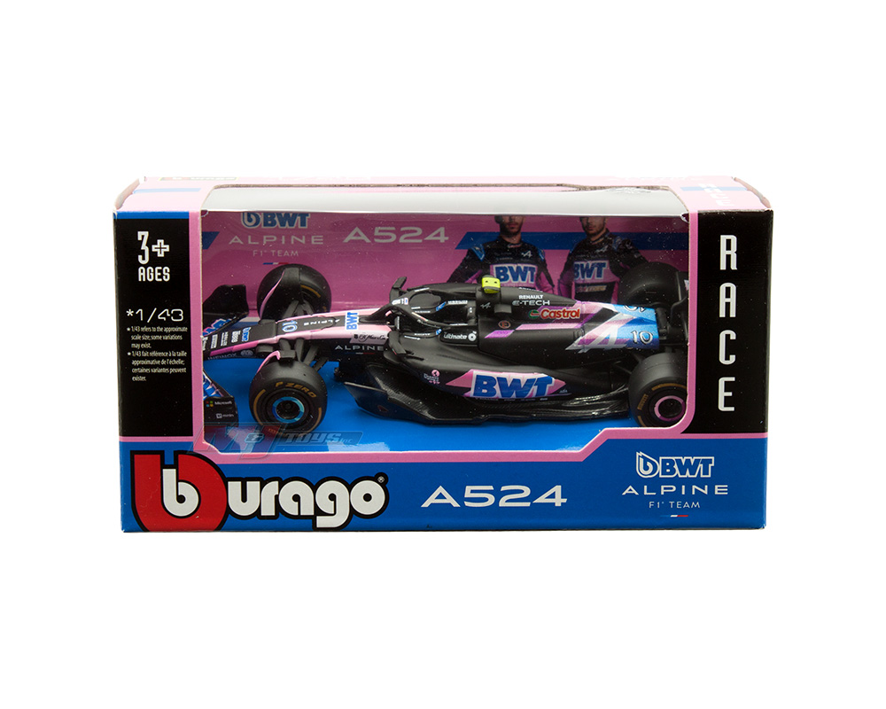 Bburago 1:43 BWT Alpine F1 Team A524 #10 Pierre Gasly - Race - M & J ...