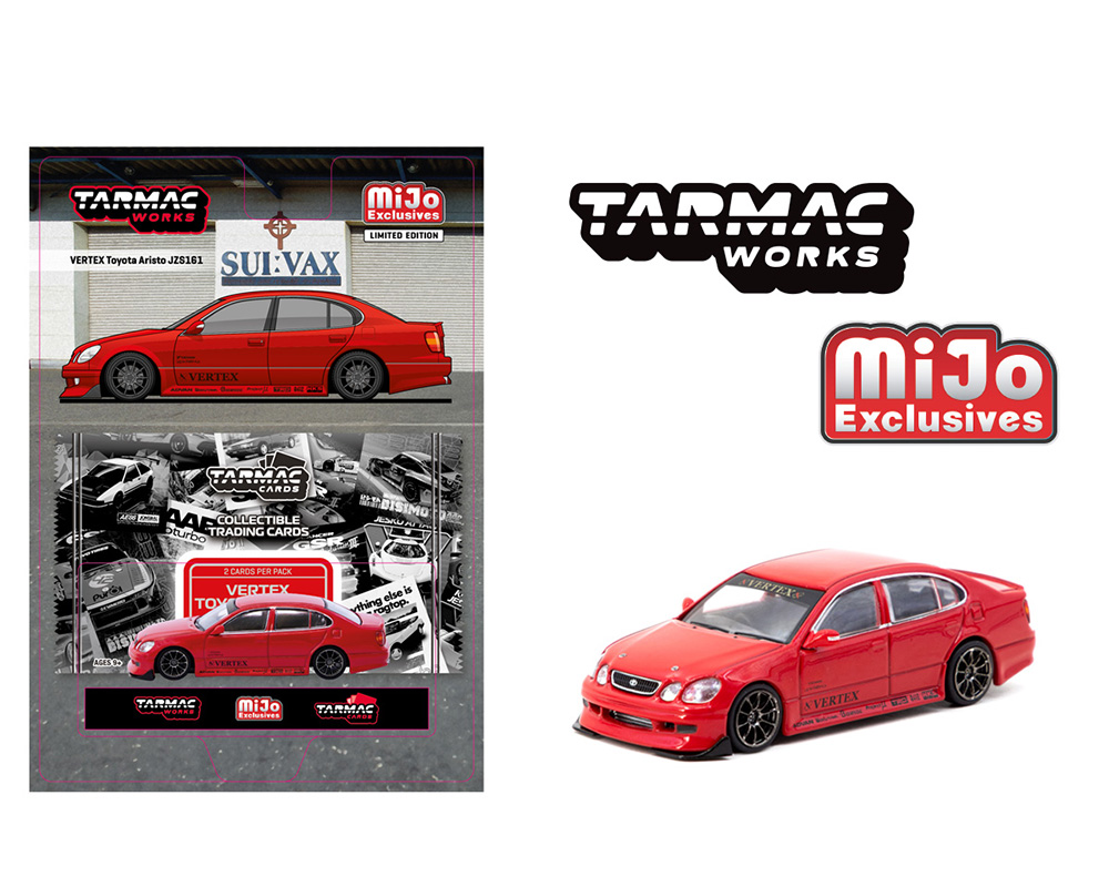 (Preorder) Tarmac Works 1:64 VERTEX Toyota Aristo JZS161 - Red- Mijo ...